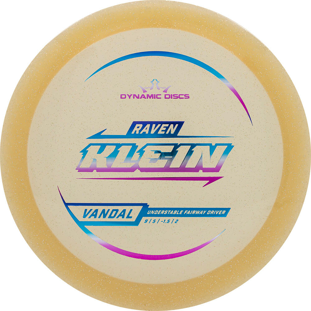 Lucid Gold Metal Flake Vandal - Raven Klein 2025 – Dynamic Discs